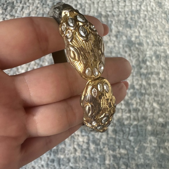 Alexis Bittar | Jewelry | Alexis Bittar Snake Bracelet Gold And Black ...
